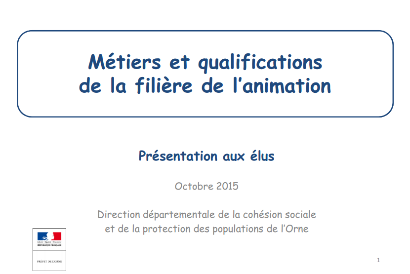 Métiers et qualifications de la filière de l’animation | RéZorne